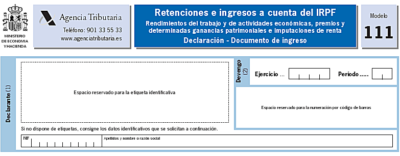 Modelo 111: ¿Cómo se debe cumplimentar?