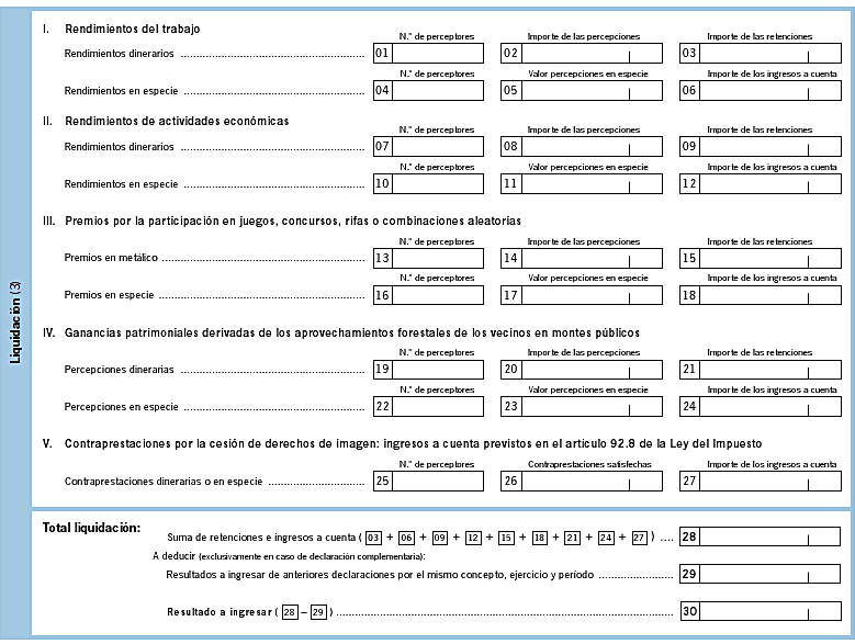 Modelo 111: ¿Cómo se debe cumplimentar?